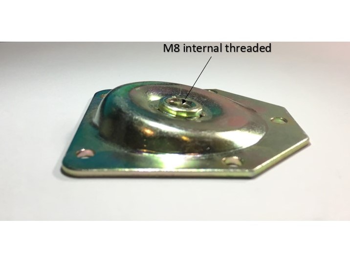 68mm x 68mm Angled Furniture Leg Mounting Plate - AUSUJO