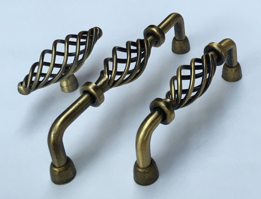 Bronze BirdCage Twist/Spiral Vintage Retro Drawer Handles Pulls – AUSUJO