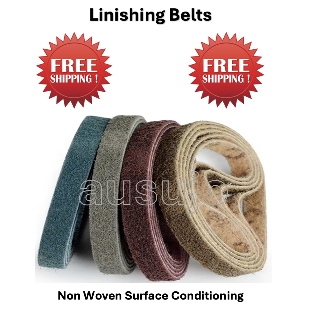 Free Shipping: 520mm x 20mm Non-Woven Sanding Linishing Belts – Surface ...